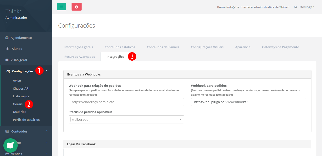 Como integrar a sua plataforma do Thinkr a outras ferramentas web via Pluga Webhooks – Central ...
